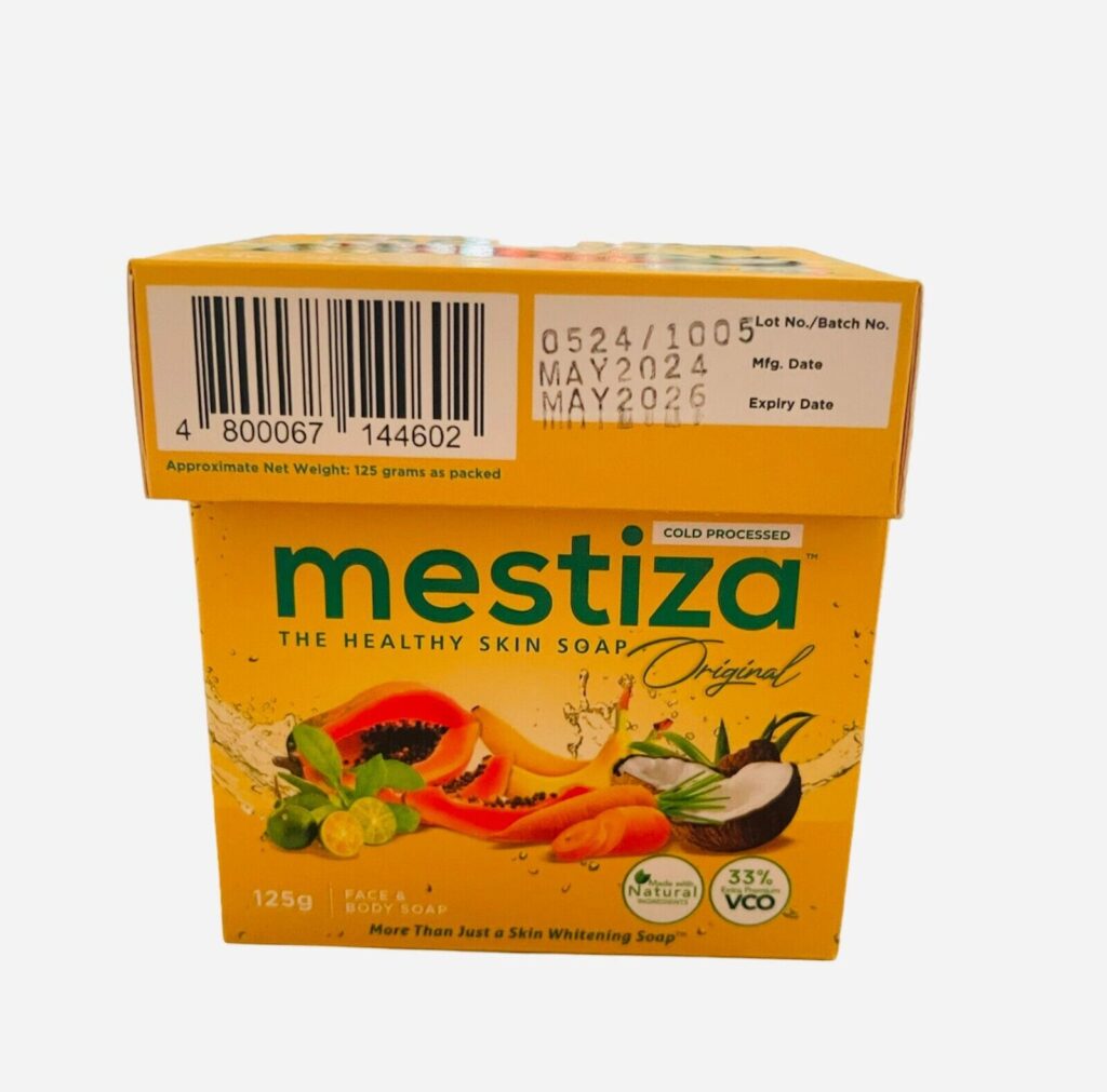 Mestiza Original Natural Whitening Face and Body Soap 125g