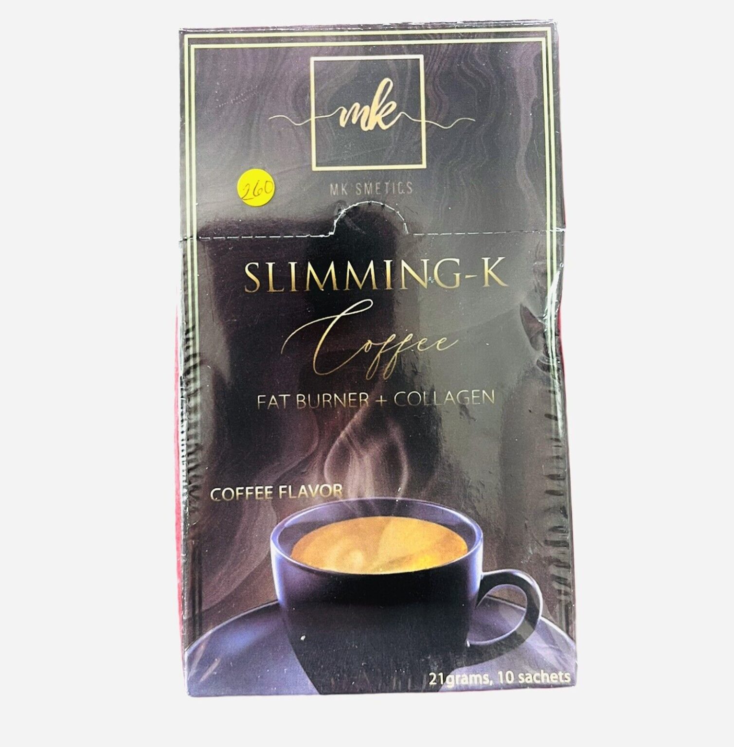 2 x Slimming -K Coffee Fat Burner + Collagen 10 sachets /21 grams.by MK ...