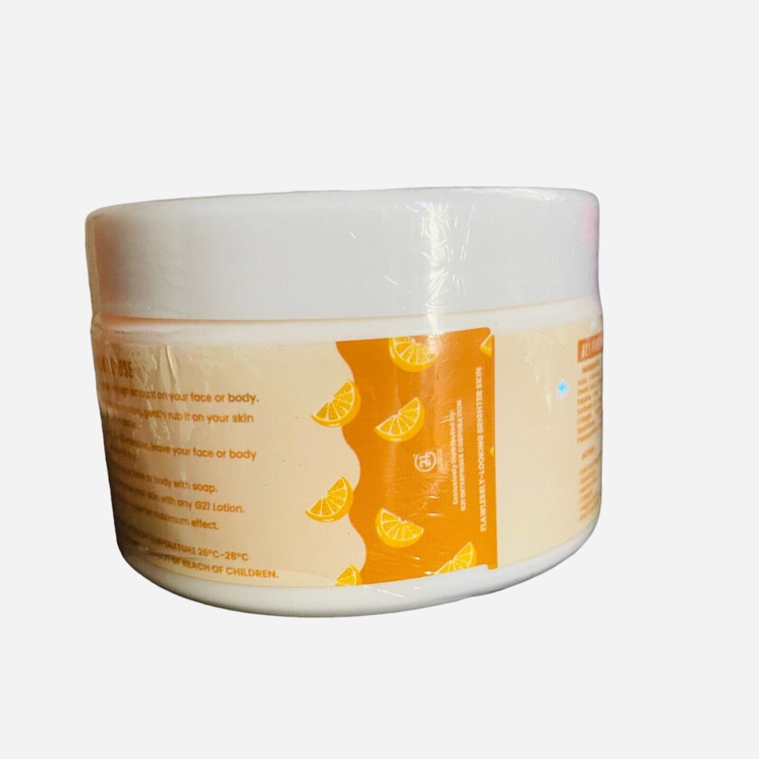 G21 Pure Kojic Body Cream Scrub Milky Citrus 300g - Inanna Beauty Ltd